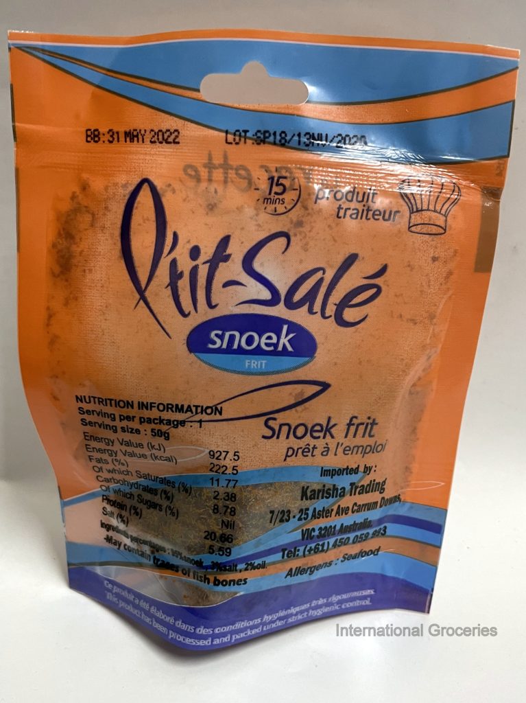 Salted Snoek 250g - PICK UP ONLY - GS International Groceries - GS ...