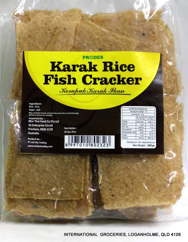 Prodes Karak Rice Fish Crackers 250g - GS International Groceries - GS ...