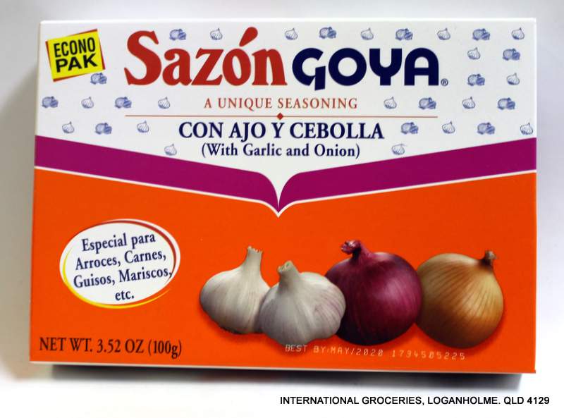 Goya Sazon With Garlic and Onion 100g - GS International Groceries - GS ...