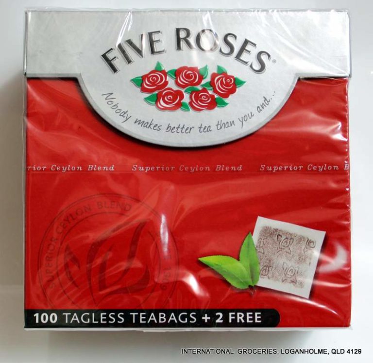 Five Roses 100 Tagless Teabags (BBD 06.12.22) - International Groceries ...