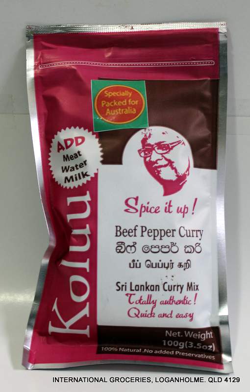 Koluu Beef Pepper Curry 100g - GS International Groceries - GS ...