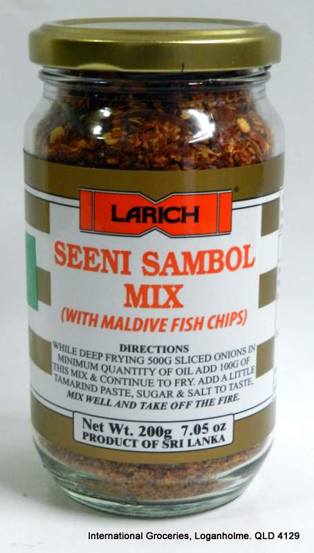 Larich Seeni Sambol Mix (With Maldive Fish Chips) 200g - GS ...