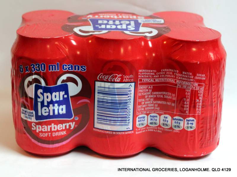Sparletta Sparberry (6 x 330ml) cans - GS International Groceries - GS ...