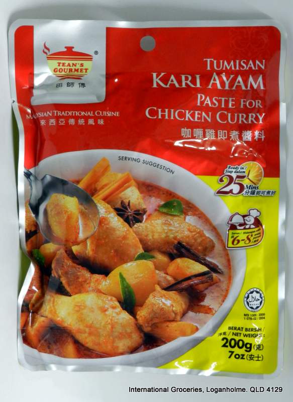 Tean's Gourmet Paste for Chicken Curry 200g - GS International ...
