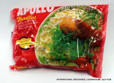 Apollo Noodles Chicken Flavour 85g - GS International Groceries - GS ...