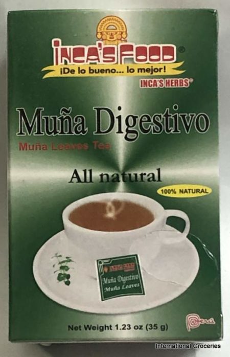 Inca's Food Muna Digestivo 25 bags - GS International Groceries - GS ...