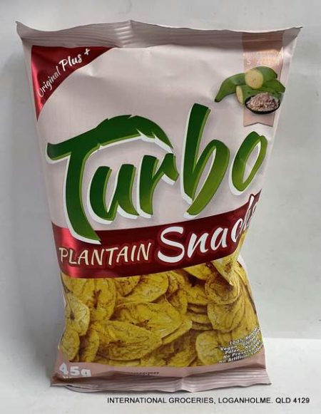 Turbo Plantain Snacks with Himalayan Pink Salt 45g (BBD 27.JAN.2024 ...