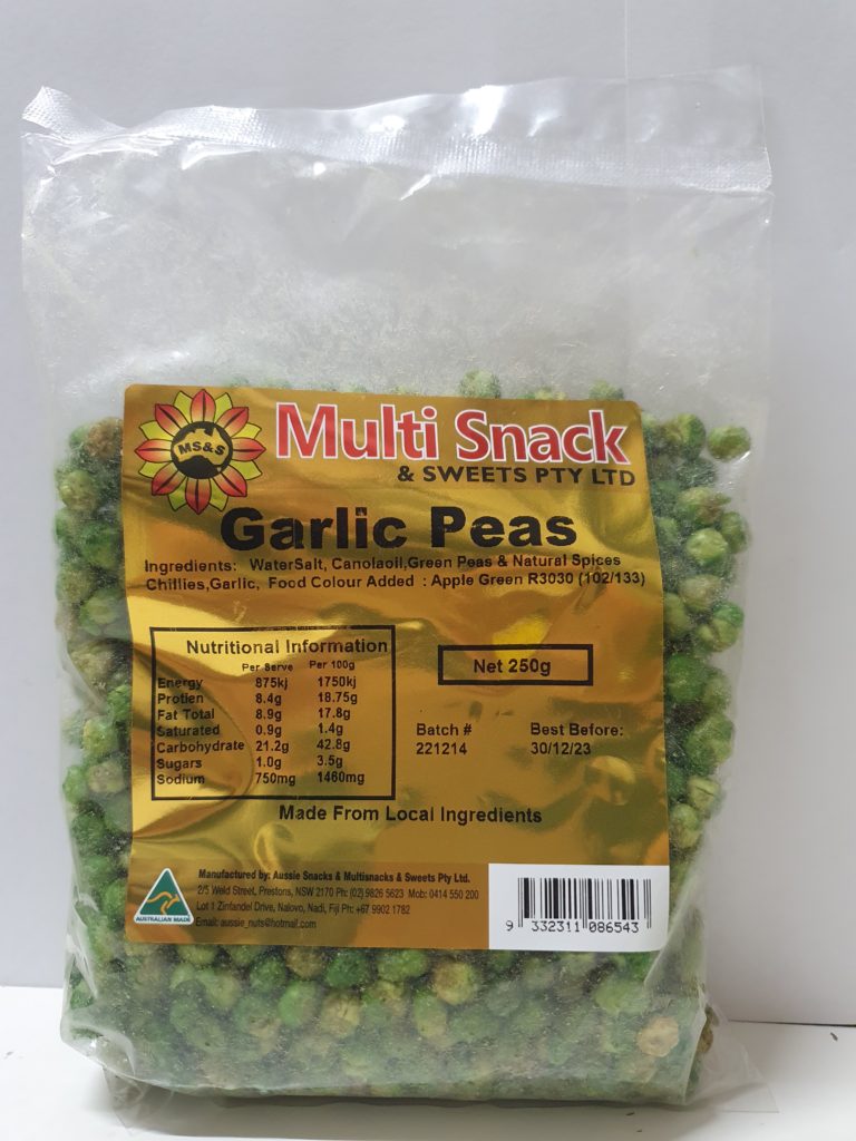 MS & S Garlic Peas 250g - GS International Groceries - GS International ...