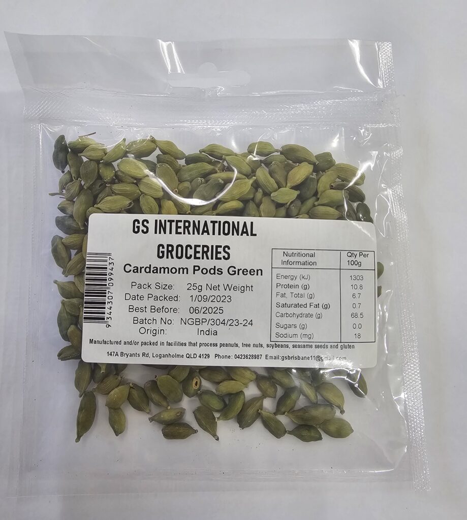 IG Cardamon Pods Green 25g - GS International Groceries - GS ...