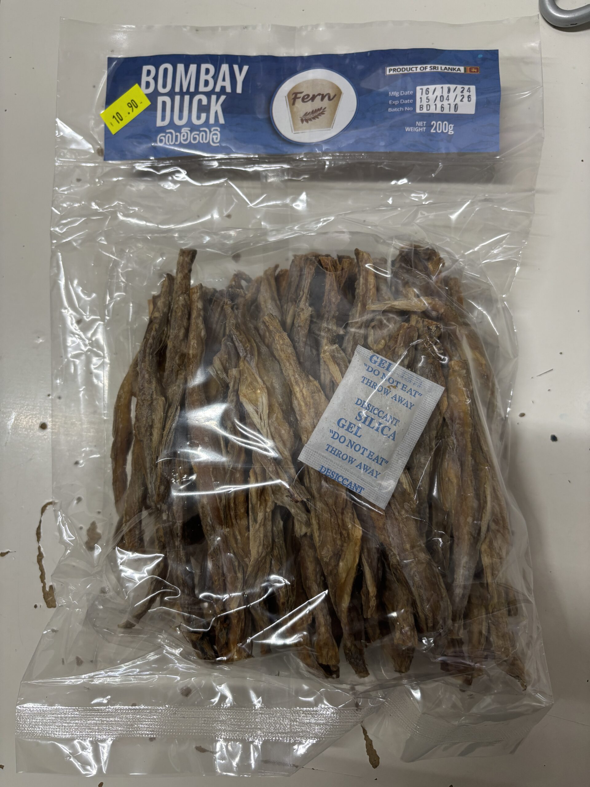 Fern Dry Bombay ducks (200g) - GS International Groceries - GS ...